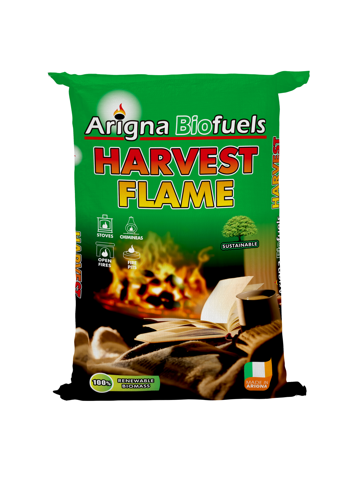 Harvest Flame 1 Pallet of 30L Bags - Arigna Fuels